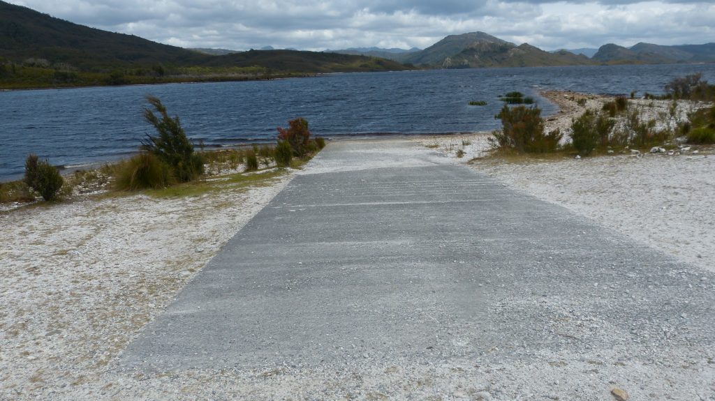 Lake Pedder - McPartlan Pass Boat Ramp - Marine and Safety Tasmania